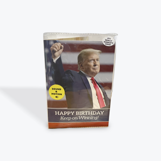 Keep On Winning - Donald Trump Talking Birthday Card™️ with movement ...