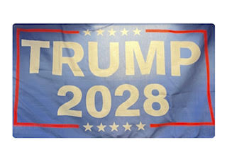 TRUMP 2028 - 3' -X- 5' - NYLON - COLOR RED, WHITE AND BLUE – LGBNJ