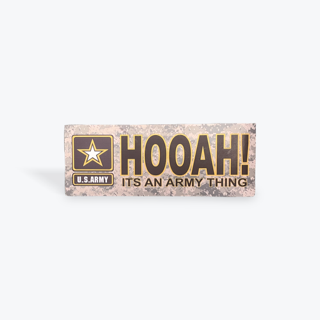 U.S. ARMY HOOAH - It's an Army Thing - 8.0" -X- 3.0" inch - Rectangula ...