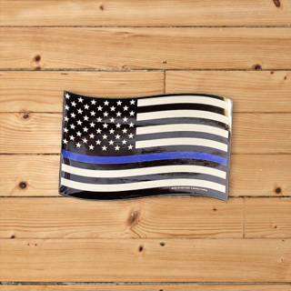 Thin Blue Line 6.0 x 3.5” inch rectangular one sided bumper sticker – LGBNJ