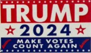 Trump 2024 Make Votes Count Again 3'-x-5'-flag Polyester one sided col ...