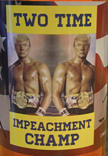 Two Time Impeachment Champ Peach soda - 12 MAGA Ounces – LGBNJ